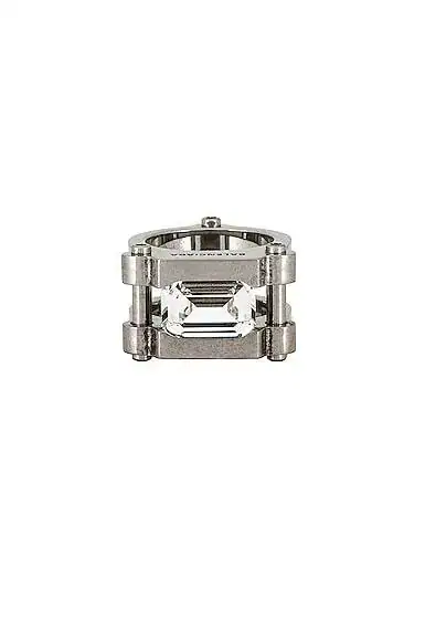 【BALENCIAGA】Gear Ring In llic Silver Balenciaga Gear Ring In Metallic Silver - Antique Silver